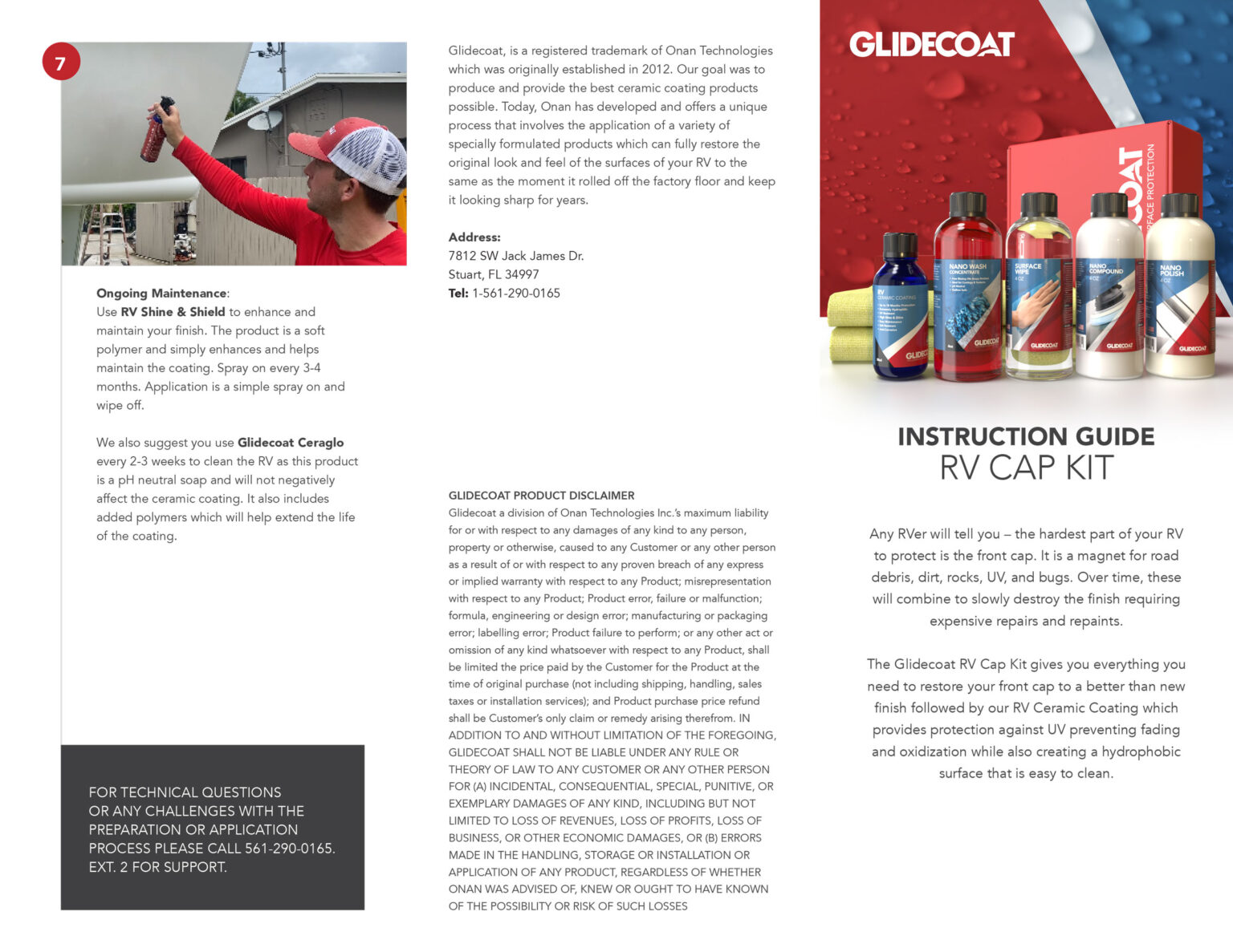 RV Cap Kit | RV Front Cap Protection Kit | Glidecoat Glidecoat